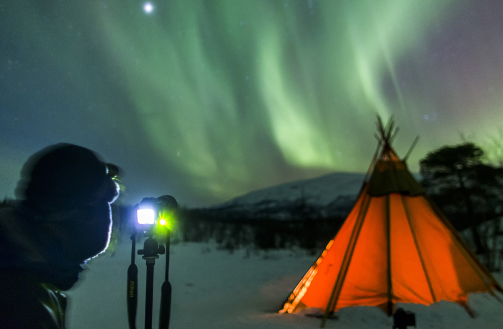 Norrskensfotografering i Abisko nationalpark och Kiruna | Camp Ripan